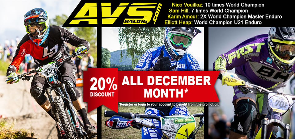 AVS Racing - Protections de mains pour VTT